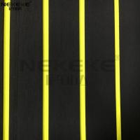 China Self Adhesive CNC EVA Deck Sheet Black Yellow Stripe Pattern for sale