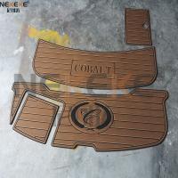 China 2004 Cobalt 240 Bowrider Swim Platform EVA Faux Teak Deck Mat Marine Flooring Pad for sale