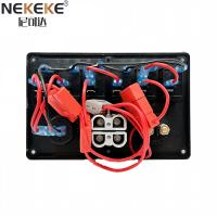 China 6 Gang Rocker Switch Panel With Dual USB And Anderson Connectors And Battery Switch for sale