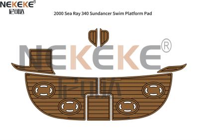 China Sea Ray 340 Sundancer 2000 Swim Platform Pad EVA Faux Teak Deck Mat Marine Flooring for sale