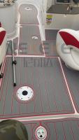 China Crownline 220EX 2007 Swim Platform Cockpit EVA Faux Teak Deck Mat Marine Flooring Pad for sale