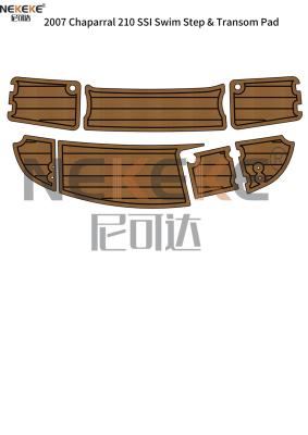 China Chaparral 210 SSI 2007 Swim Step Transom EVA Faux Teak Deck Mat Marine Flooring Pad for sale