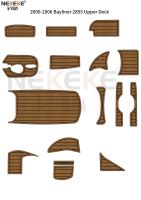 China Bayliner 2855 2000-2006 Upper Deck EVA Faux Teak Deck Mat Marine Flooring Pad for sale