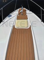 China Bayliner 2855 2000-2006 Upper Deck EVA Faux Teak Deck Mat Marine Flooring Pad for sale