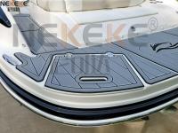 China Rinker 246 Captiva BR 2010 Swim Platform EVA Faux Teak Deck Mat Marine Flooring Pad for sale