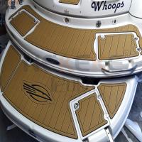 China Chaparral Sunesta 274 2005 Swim Step Cockpit EVA Faux Teak Deck Mat Marine Flooring Pad for sale