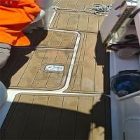 China 2004 Four Winns 248 Vista Swim Platform Cockpit EVA Faux Teak Deck Flooring Marine Mat Pad for sale