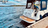 China 2003 Sea Ray 260 Sundancer Swim Platform EVA Faux Teak Deck Flooring Marine Mat Pad for sale
