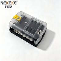 China 6 Way Blade Fuse Holder Negative Bolck Box With LED Light And Cover Screw Terminal for sale