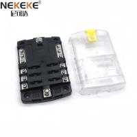 China 6 Way Blade Fuse Holder Negative Bolck Box With Protective Cover Screw Terminal for sale