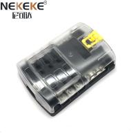 China 6 Way Blade Fuse Holder Negative Bolck Box With Protective Cover Screw Terminal for sale
