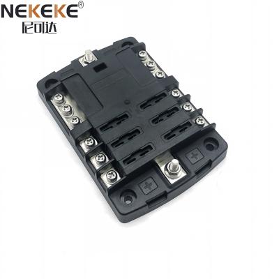 China 6 Way Blade Fuse Holder Negative Bolck Box Without Cover Witch Screw Terminal For Marine Boat for sale