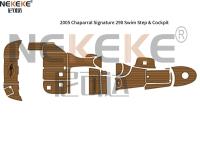China Chaparral Signature 290 2005 Swim Step Cockpit EVA Faux Teak Deck Mat Marine Flooring Pad for sale