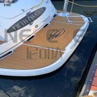 China Chaparral Signature 290 2005 Swim Step Cockpit EVA Faux Teak Deck Mat Marine Flooring Pad for sale