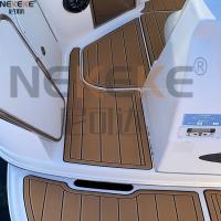 China Chaparral Signature 290 2005 Swim Step Cockpit EVA Faux Teak Deck Mat Marine Flooring Pad for sale