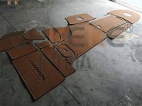 China Chaparral Signature 290 2005 Swim Step Cockpit EVA Faux Teak Deck Mat Marine Flooring Pad for sale