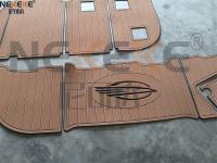 China Chaparral Signature 290 2005 Swim Step Cockpit EVA Faux Teak Deck Mat Marine Flooring Pad for sale