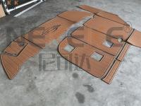 China Chaparral Signature 290 2005 Swim Step Cockpit EVA Faux Teak Deck Mat Marine Flooring Pad for sale