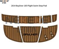 China 2014 Bayliner 185 Flight Swim Step EVA Faux Teak Deck Mat Marine Flooring Pad for sale