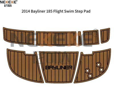 China 2014 Bayliner 185 Flight Swim Step EVA Faux Teak Deck Mat Marine Flooring Pad for sale