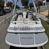 China 2014 Bayliner 185 Flight Swim Step EVA Faux Teak Deck Mat Marine Flooring Pad for sale