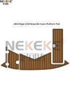 China 2003 Regal 2200 Bowrider Swim Platform EVA Faux Teak Deck Mat Marine Flooring Pad for sale