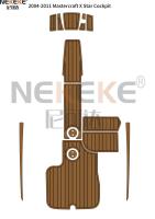 China MasterCraft X Star 2004-2011 Cockpit EVA Faux Teak Deck Mat Marine Flooring Pad for sale
