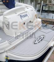 China Sea Ray Sundancer 320 2006 Swim Platform Cockpit Pad 6mm EVA Faux Teak Marine Deck Mat Flooring for sale