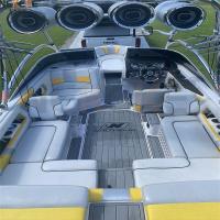 China Super Air Nautique 230 2008 Swim Platform Cockpit Pad 6mm EVA Faux Teak Marine Deck Mat Flooring for sale