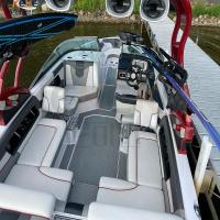 China Super Air Nautique 230 2008 Swim Platform Cockpit Pad 6mm EVA Faux Teak Marine Deck Mat Flooring for sale