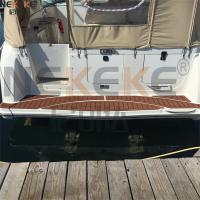 China Maxum 3000 SCR 1999 Swim Platform Cockpit Pad 6mm EVA Faux Teak Marine Deck Mat Flooring for sale