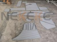 China Maxum 3000 SCR 1999 Swim Platform Cockpit Pad 6mm EVA Faux Teak Marine Deck Mat Flooring for sale