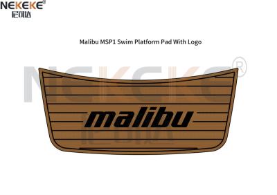 China Malibu MSP1 Swim Platform EVA Faux Teak Deck Mat Marine Flooring Pad With Logo for sale