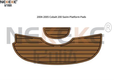 China 2004-2005 Cobalt 200 Bowrider Swim Platform EVA Faux Teak Marine Deck Mat Flooring Pad for sale
