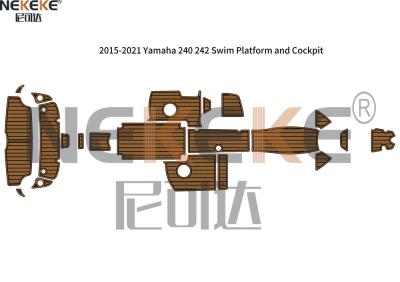 China 2015-2020 Yamaha 240 242 Jet Boat Swim Platform Cockpit EVA Faux Teak Deck Mat Flooring Pad for sale