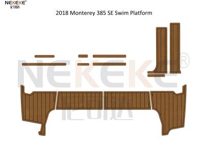 China 2018 Monterey 385 SE Swim Platform EVA Faux Teak Marine Deck Mat Flooring Pad for sale