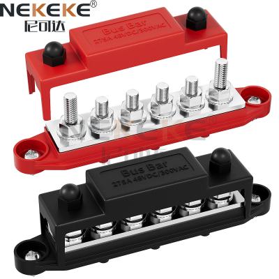 China BB1931-6P Waterproof 6 Way Marine Bus Bar with Nickel Plated Copper for Power Distribution for sale