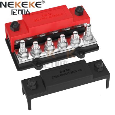 China BB1931-12P Waterproof 12 Way Marine Bus Bar with Flame Retardant Cover for Power Distribution for sale