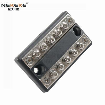 China BB1932-5P Waterproof 5 Way Marine Bus Bar with Nickel Plated Copper for Power Distribution for sale