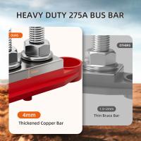China BB1931-5P Waterproof Marine Bus Bar 5 Way Terminal Block with Nickel Plated Copper and Stainless Steel for Boat Yacht RV for sale