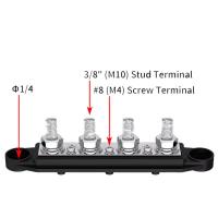 China BB1931-6P Waterproof 6 Way Marine Bus Bar with Nickel Plated Copper for Power Distribution for sale