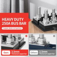 China BB1931-12P Waterproof 12 Way Marine Bus Bar with Flame Retardant Cover for Power Distribution for sale