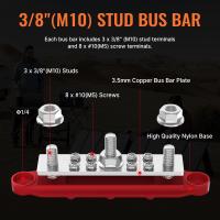 China BB1931-13P 13 Way Waterproof Marine Bus Bar with Nickel Plated Copper for Power Distribution for sale