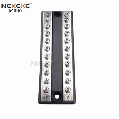 China BB1932-10P Waterproof 10 Way Marine Bus Bar with Nickel Plated Copper for Power Distribution for sale