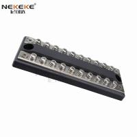 China BB1932-10P Waterproof 10 Way Marine Bus Bar with Nickel Plated Copper for Power Distribution for sale