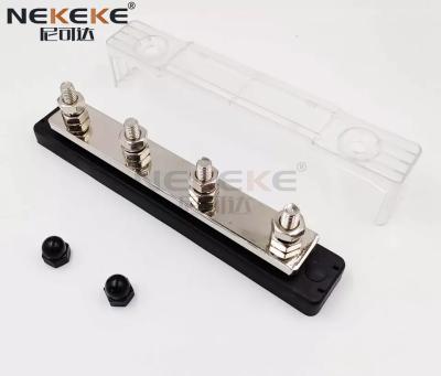 China BB2107 Heavy Duty 150A Rated Current Bus Bar with Tin-Plated Copper and Flame Retardant ABS Terminal Block for sale