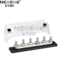 China BB2110C Waterproof 5 Way Marine Bus Bar with Nickel Plated Copper for Power Distribution for sale