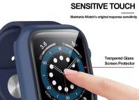 China Anti Scratch Watch Screen Protector Case 42mm 44mm Hard Watch Face Protector for sale