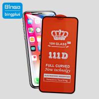 China 111d Big Curved Glass Screen Protector Tempered Glass For Iphone 13 Pro Max for sale