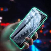 China 3d Curved Mobile Phone Luminous Tempered Glass For Iphone Infinix for sale